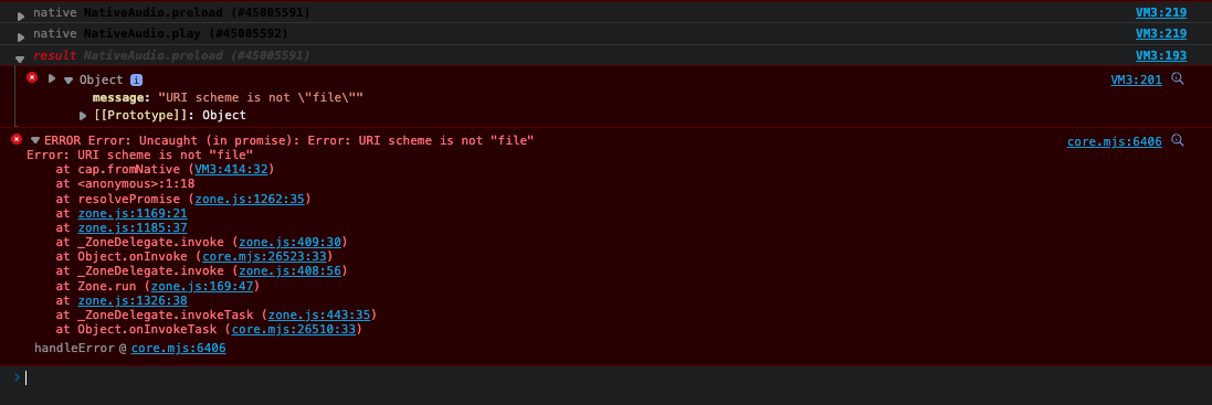 Not Working In Android Showing Error · Issue 64 · Capacitor Communitynative Audio · Github