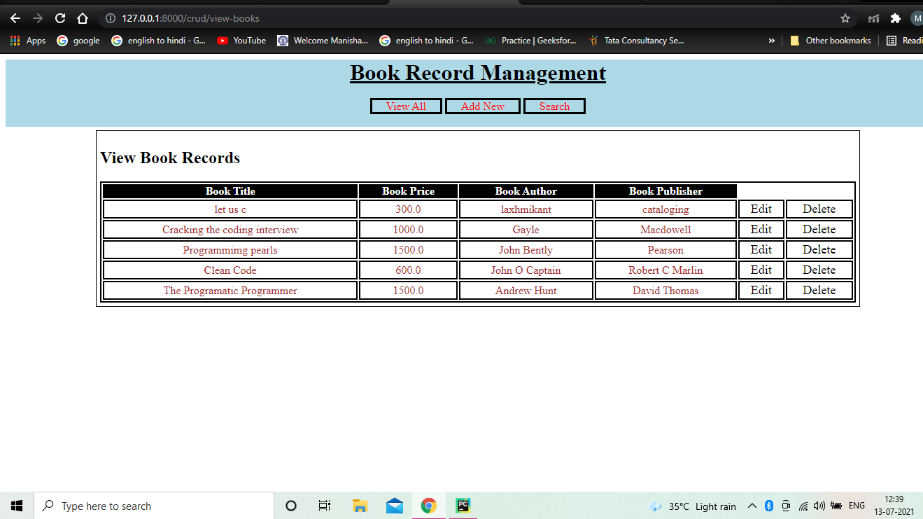 GitHub - manisha2192/Book-Record-Management: A Django Project which add ...
