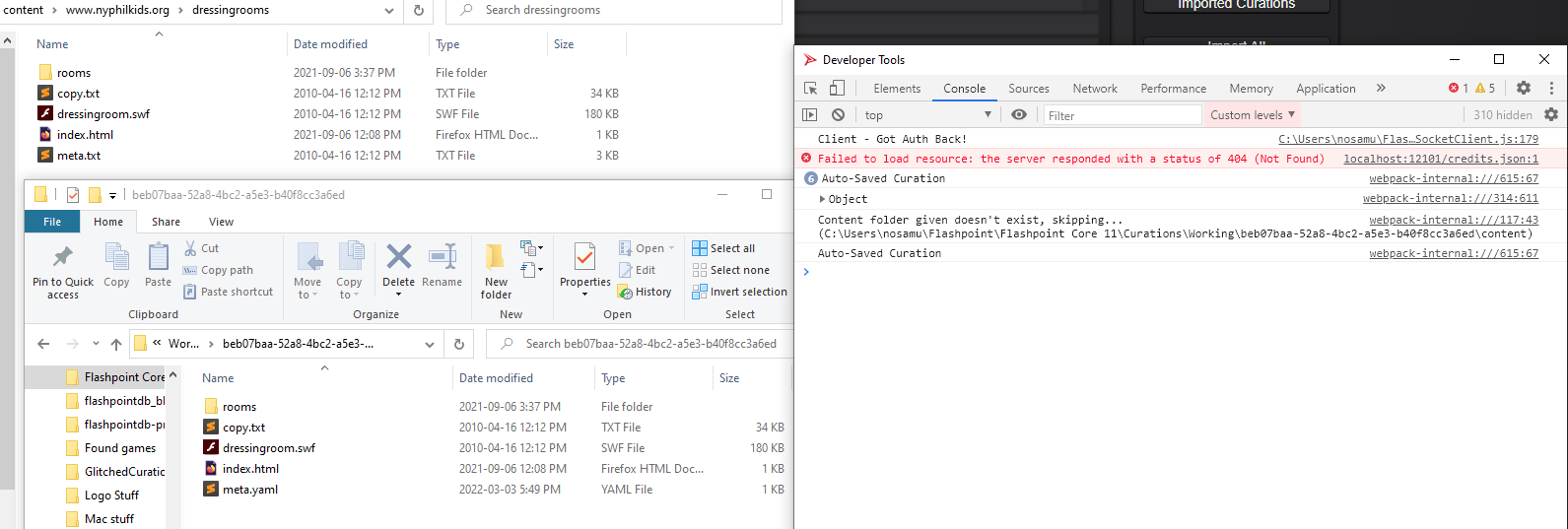 [BUG] meta.txt/meta.yaml inside a curation archive's content folder is ...