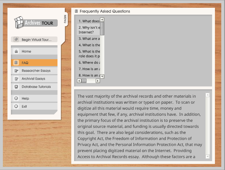 Problems with HTML text display in Alberta Archives Society tutorial ...