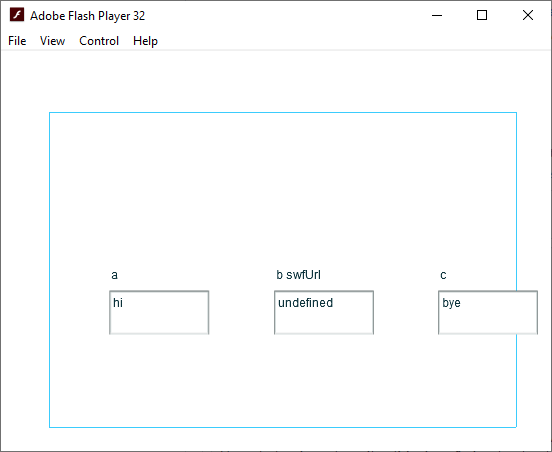 Ruffle does not pass URL query parameters as flashvars in `loadMovie ...