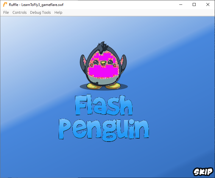 Learn to Fly 3: Flash Penguin logo is rendered incorrectly · Issue ...