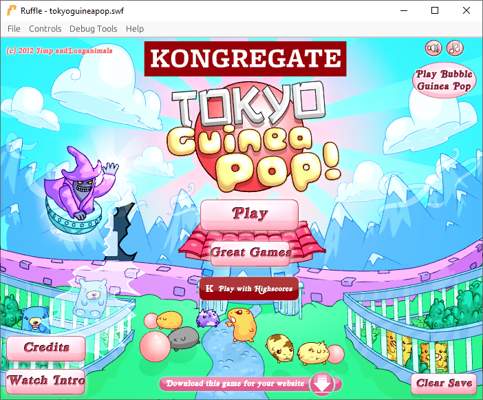 Tokyo Guinea Pop: Title screen graphic rendered incorrectly · Issue ...