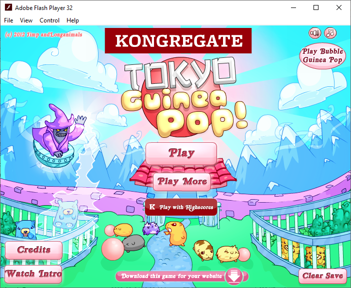 Tokyo Guinea Pop Title Screen Graphic Rendered Incorrectly · Issue 12258 · Ruffle Rsruffle