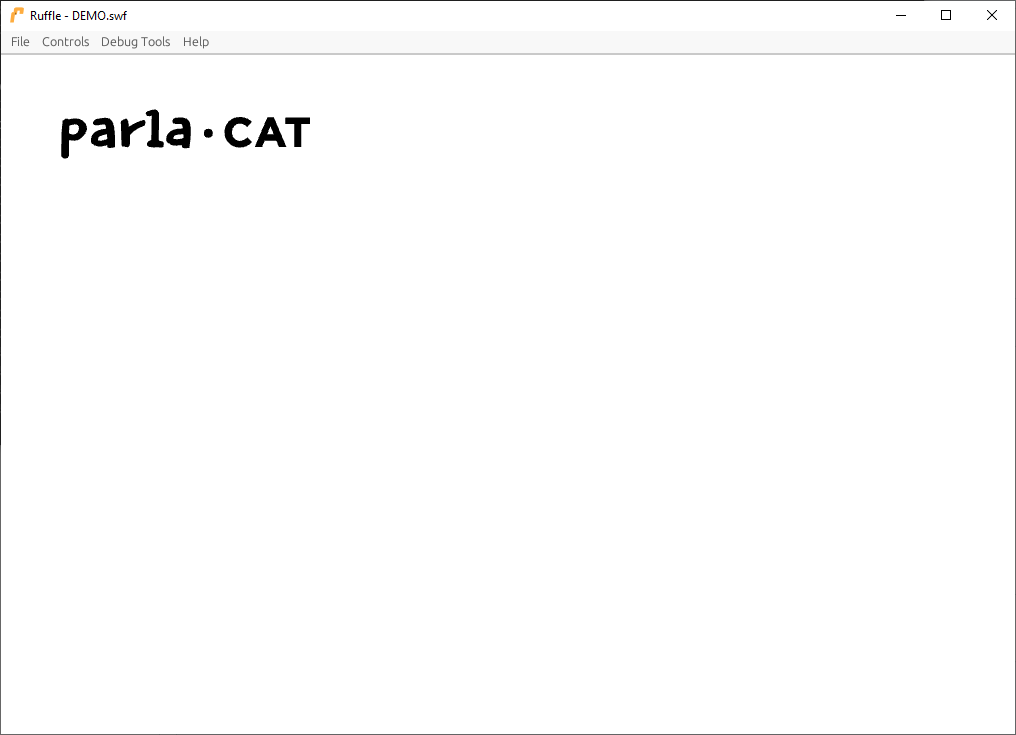 Parla.cat demo: Invisible main menu buttons · Issue #12928 · ruffle-rs ...