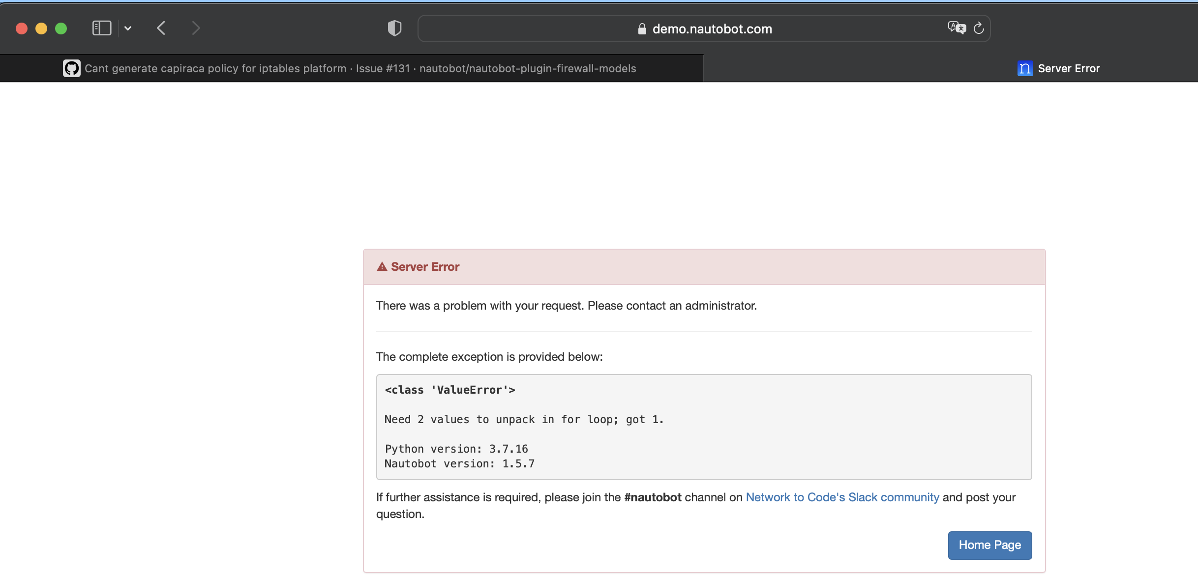 Cant generate capiraca policy for iptables platform · Issue #131 · nautobot/nautobot-app ...