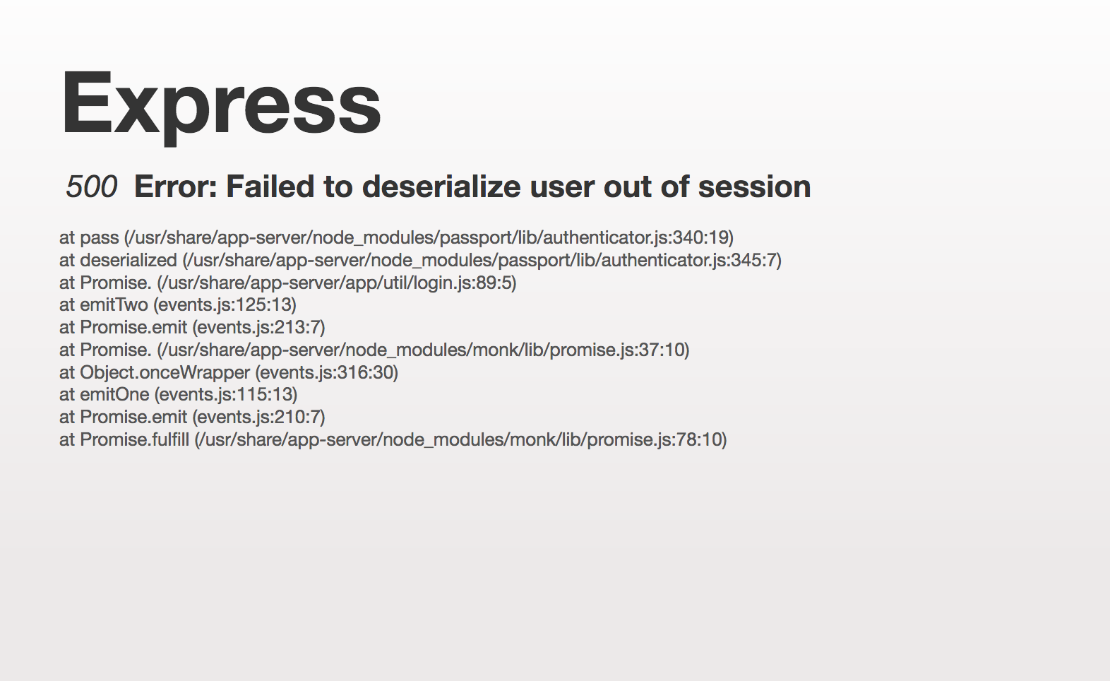 500 Error: Failed to deserialize user out of session · Issue #112 · reflectcal/reflectcal · GitHub