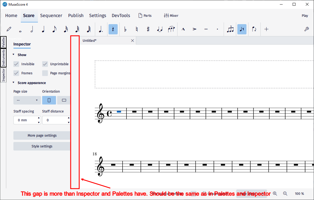 [MU4 Issue] Palettes and Inruments have more gap than Inspector on ...