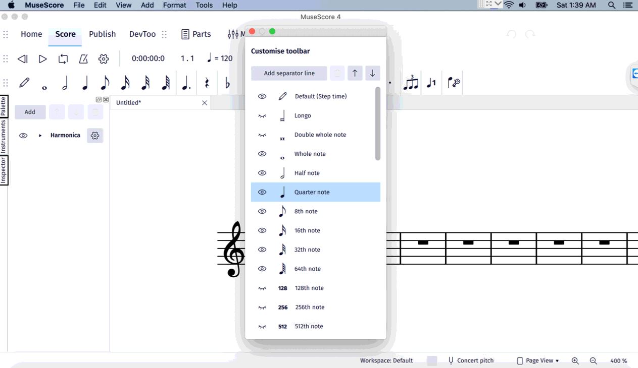 [MU4 Issue] Scrolling too sensitive in customize toolbar dialog · Issue #7774 · musescore ...