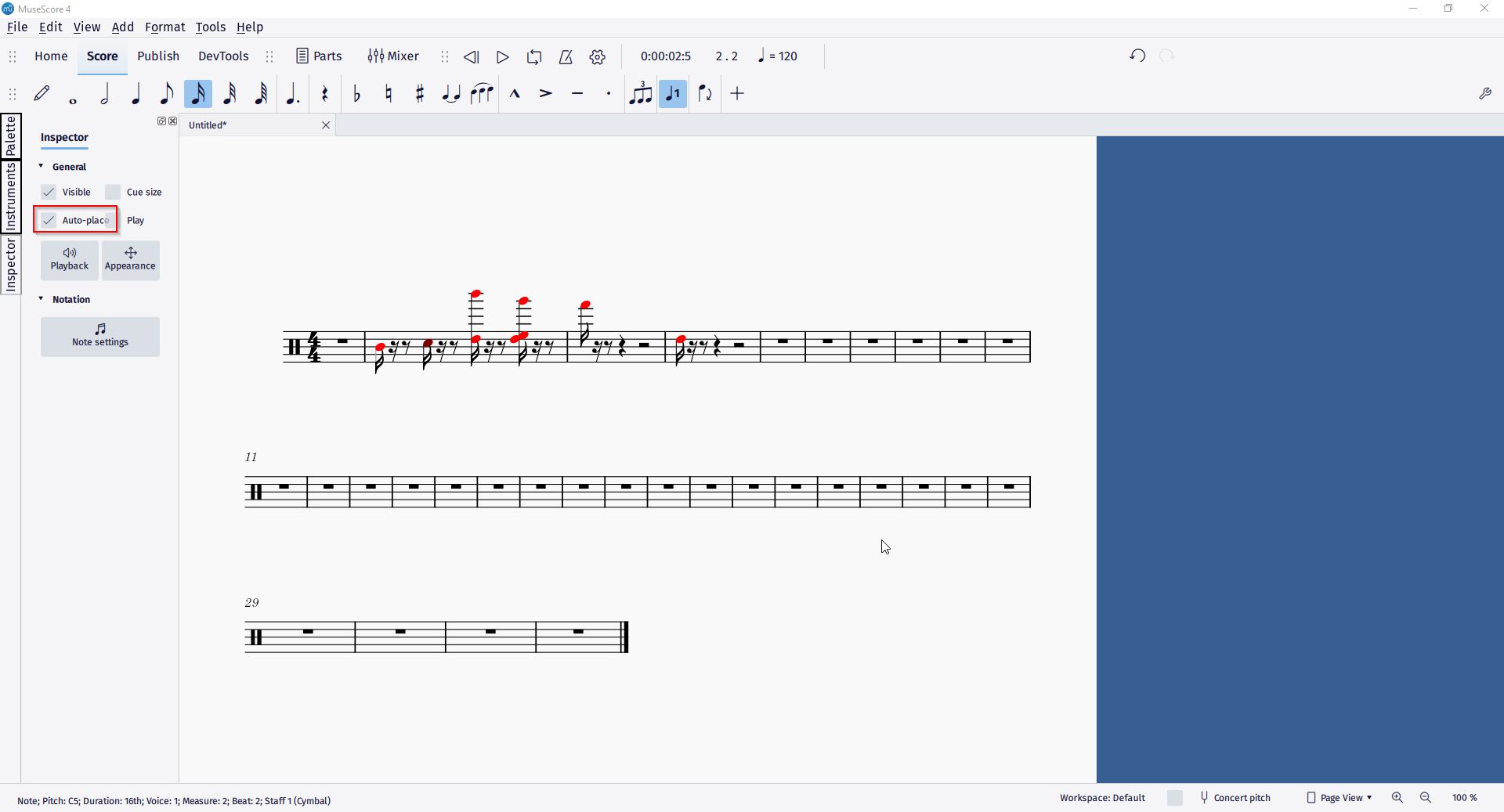 [MU4 Issue] "Auto-place" text overlays checkbox in Inspector tab if ...
