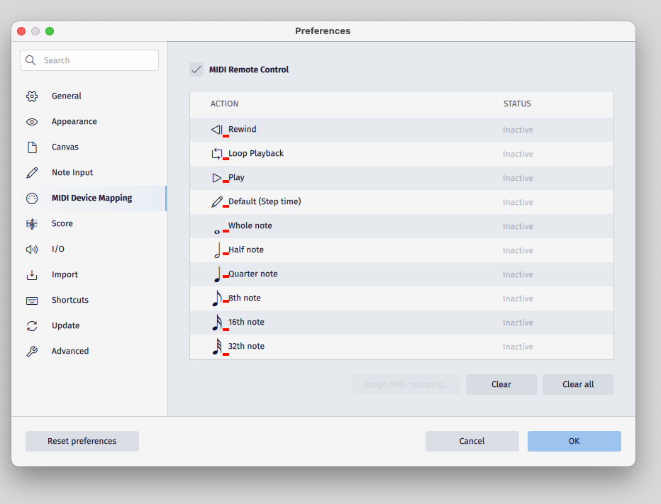 [MU4 Issue] Preferences > MIDI Device mapping > Change distance between icons and text · Issue ...