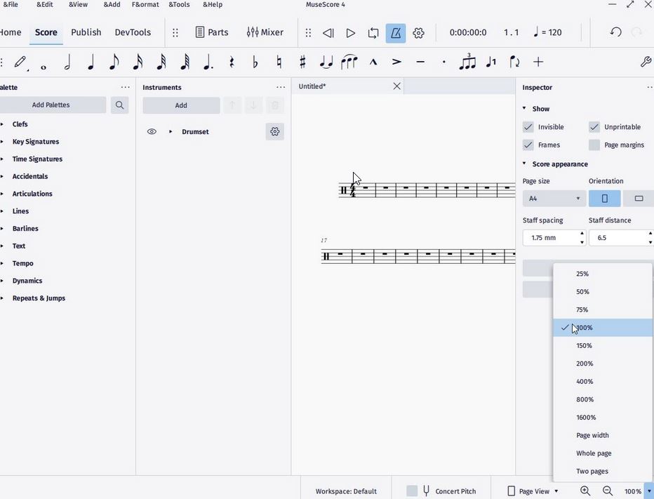 [MU4 Task] [Accessibility] Page scale popup · Issue #8376 · musescore/MuseScore · GitHub