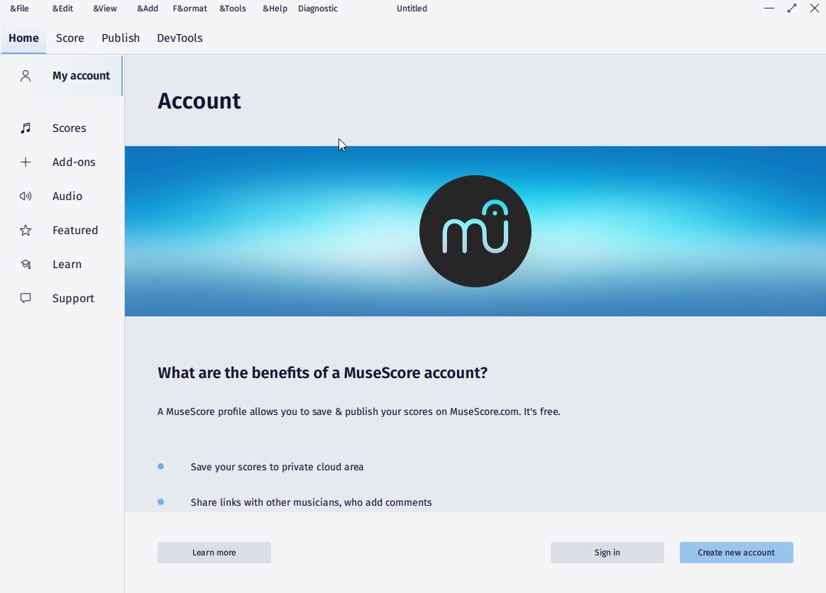 [MU4 Issue] MuseScore logo displaced on MyAccount tab rarely · Issue ...