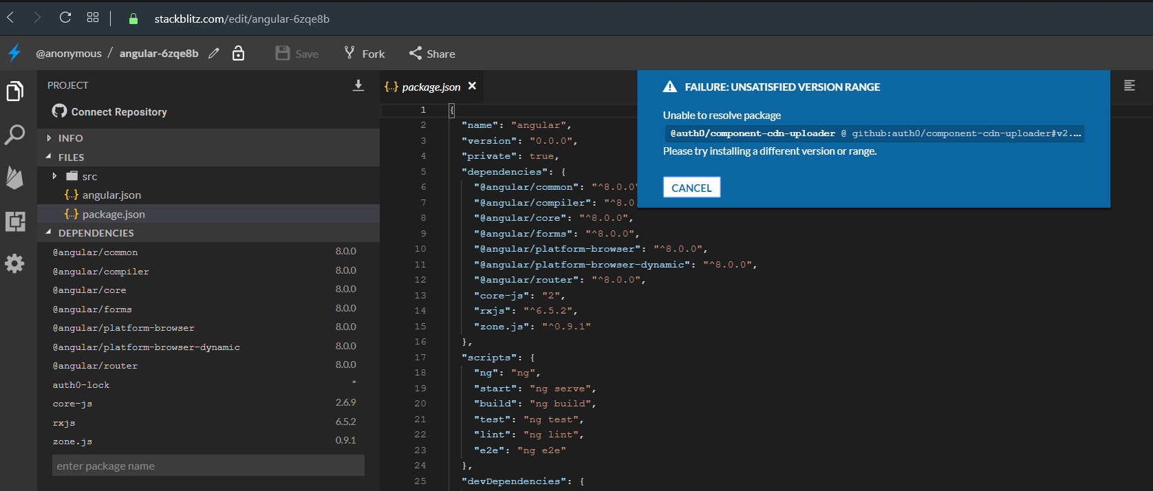 Unable to install via npm due to invalid component-cdn-uploader · Issue #1703 · auth0/lock · GitHub