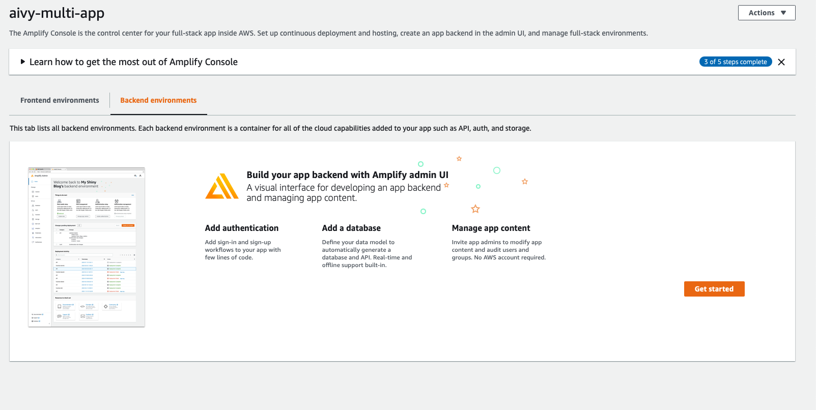 Get Amplify Admin Ui In Existing Cli Project After Console Delete · Issue 33 · Aws Amplify 