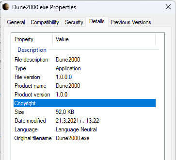 Generated launcher .exe files are missing metadata · Issue #20713 · OpenRA/OpenRA · GitHub