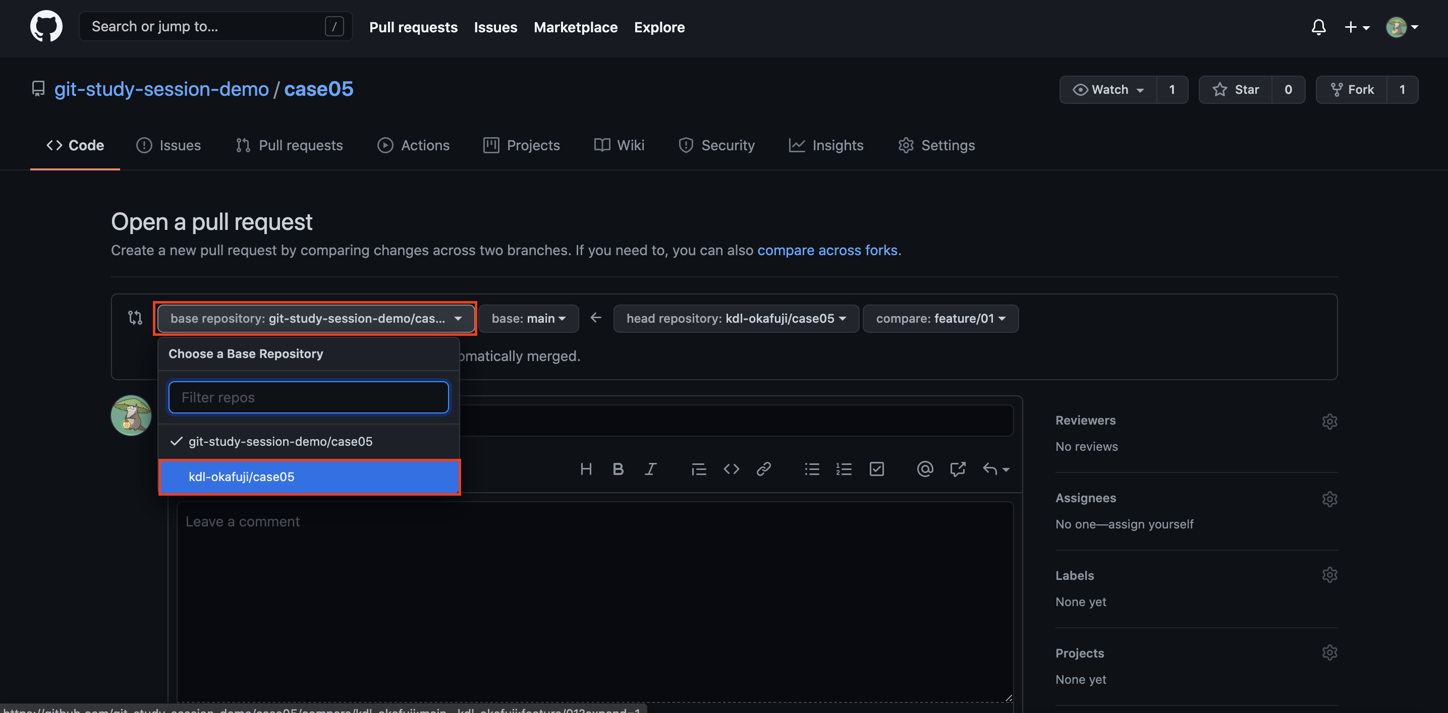 GitHub - git-study-session-demo/case05