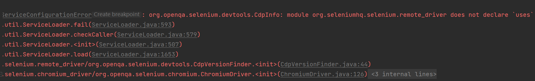 [🐛 Bug]: In Java17 creating new Chrome driver causes runtime exception · Issue #10644 ...