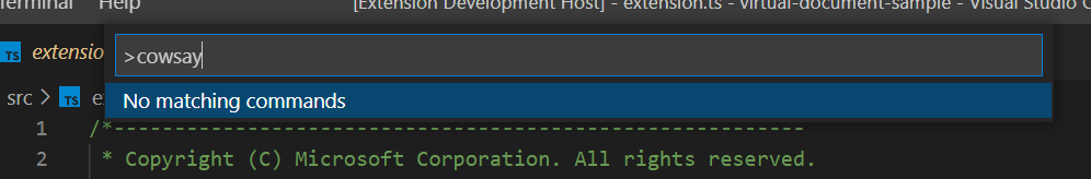 Virtual document issue · Issue #566 · microsoft/vscode-extension-samples · GitHub