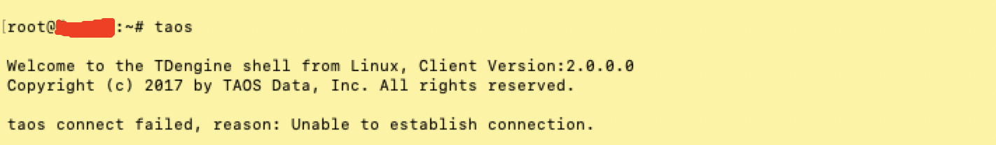 After The Tdengine Cluster Stops The First Started Dnode The Command Line Cannot Be Accessed