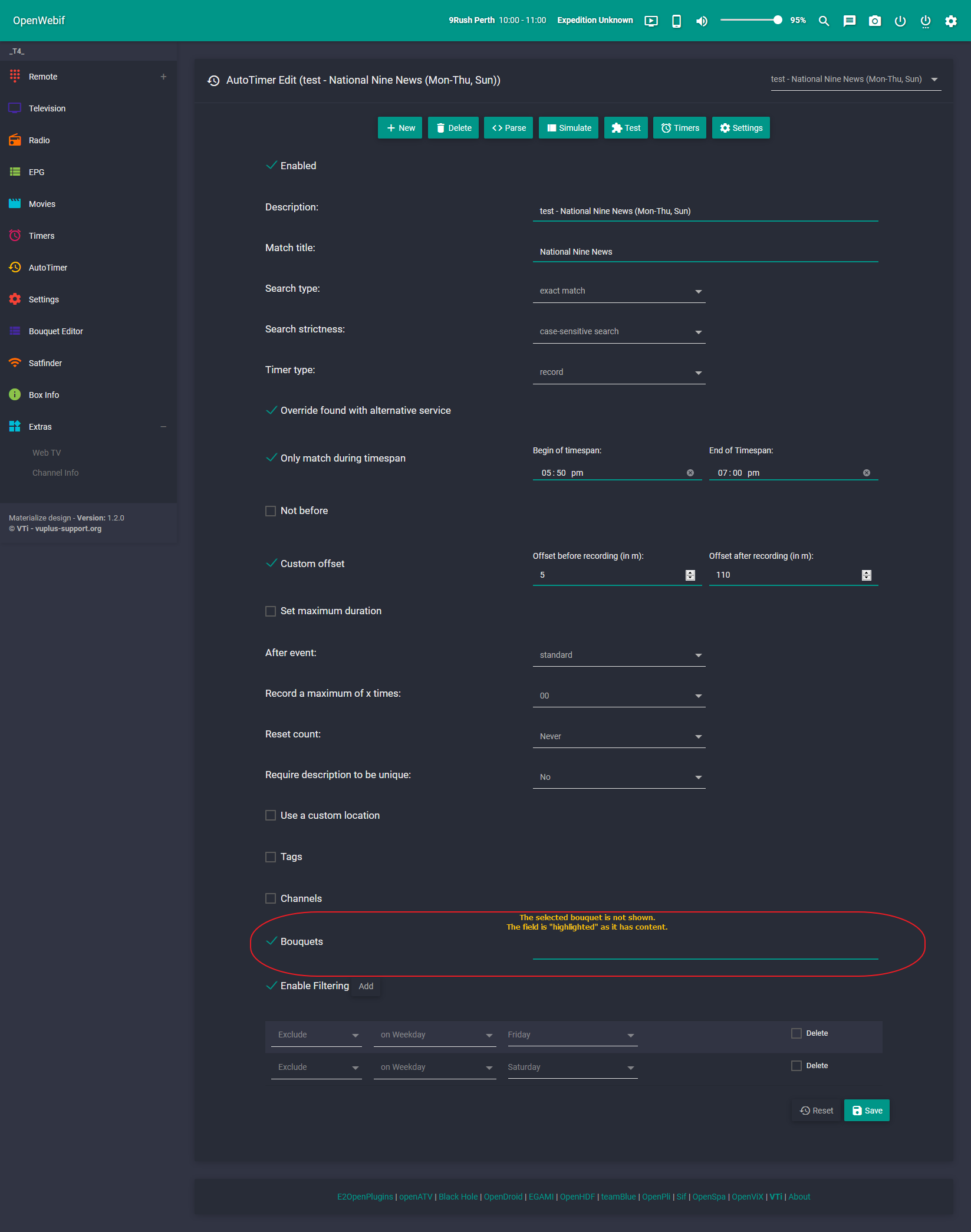 New/Responsive design - AutoTimer editor issues · Issue #1095 · E2OpenPlugins/e2openplugin ...