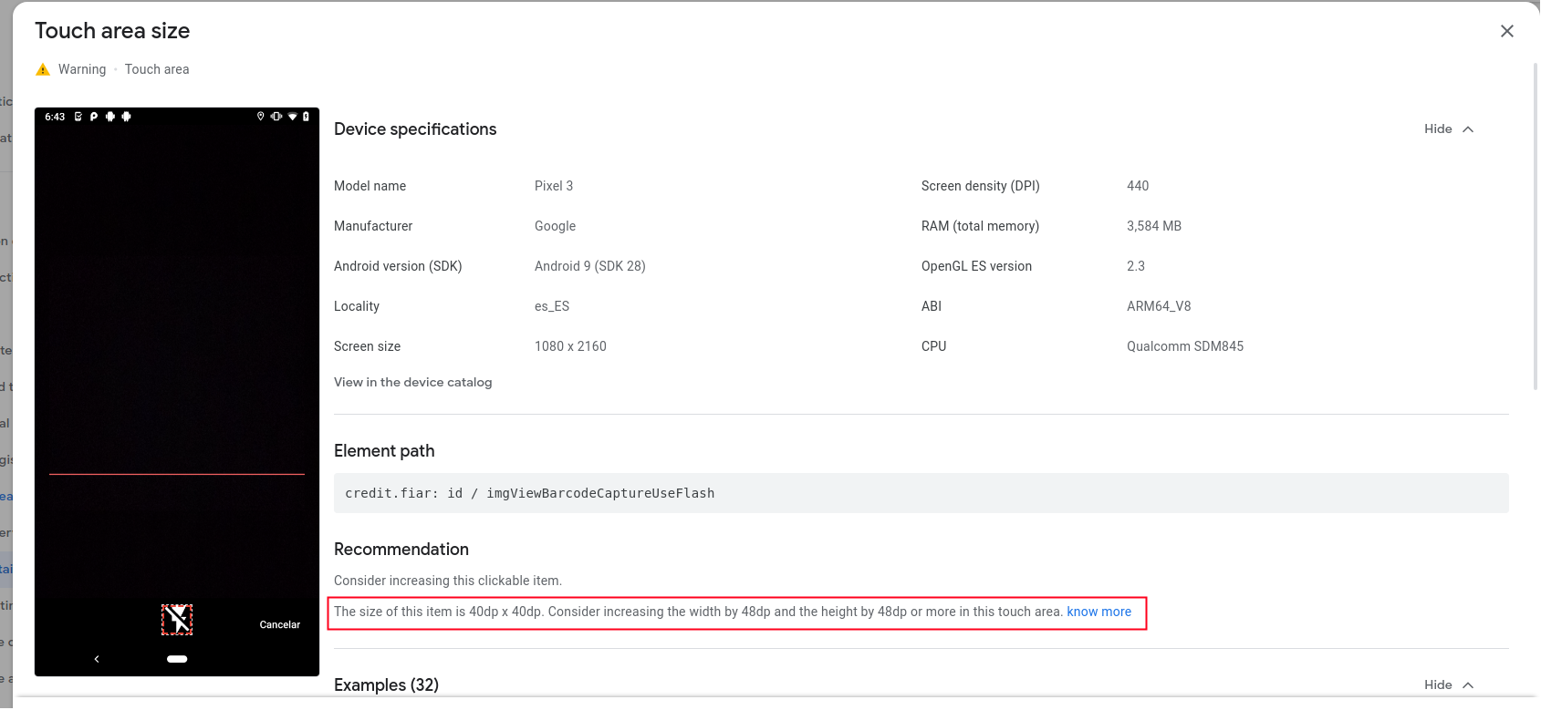 Touch area size for the flash button · Issue #132 · AmolGangadhare/flutter_barcode_scanner · GitHub
