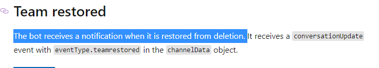 Description of teamRestored looks questionable · Issue #2830 · MicrosoftDocs/msteams-docs · GitHub