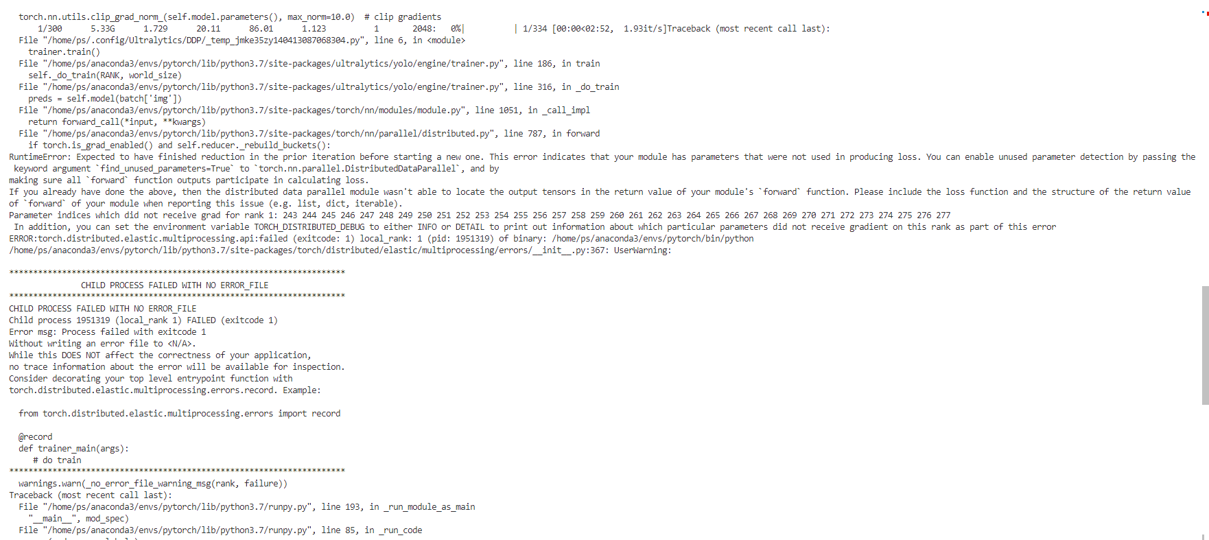 Cannot use DDP to train the segmentation model · Issue #1457 · ultralytics/ultralytics · GitHub