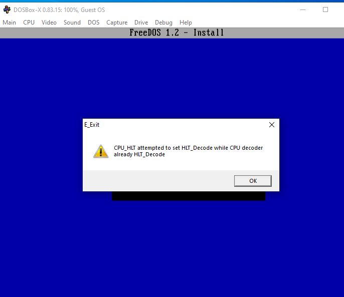 Problems installing freedos 1.2 Lite · Issue #2697 · joncampbell123 ...