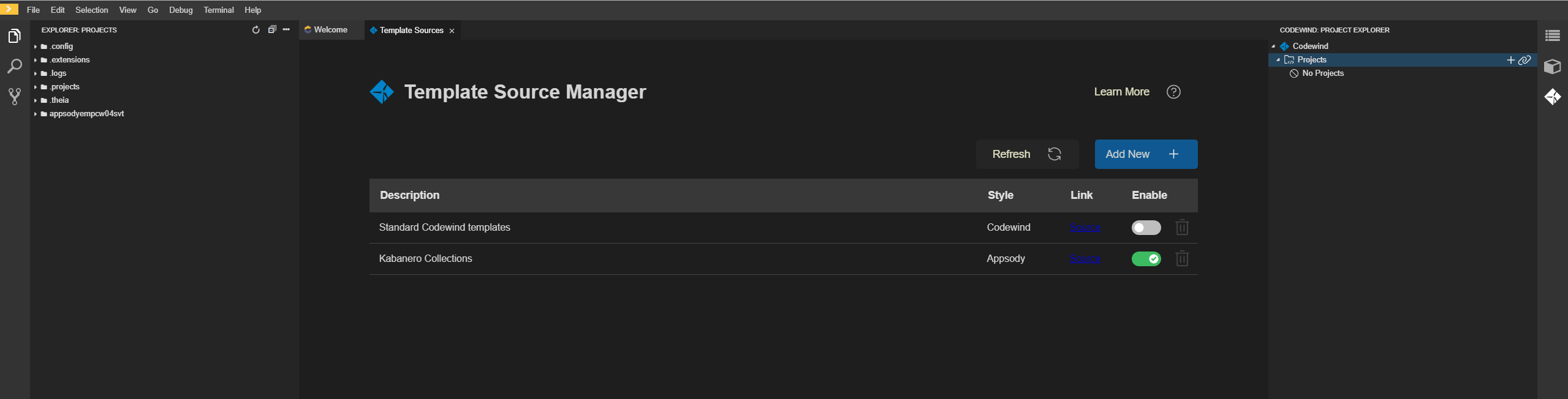 Svt Appsody Templates Must Be Disabled In Codewind Che For 0 4 Release · Issue 444 · Eclipse