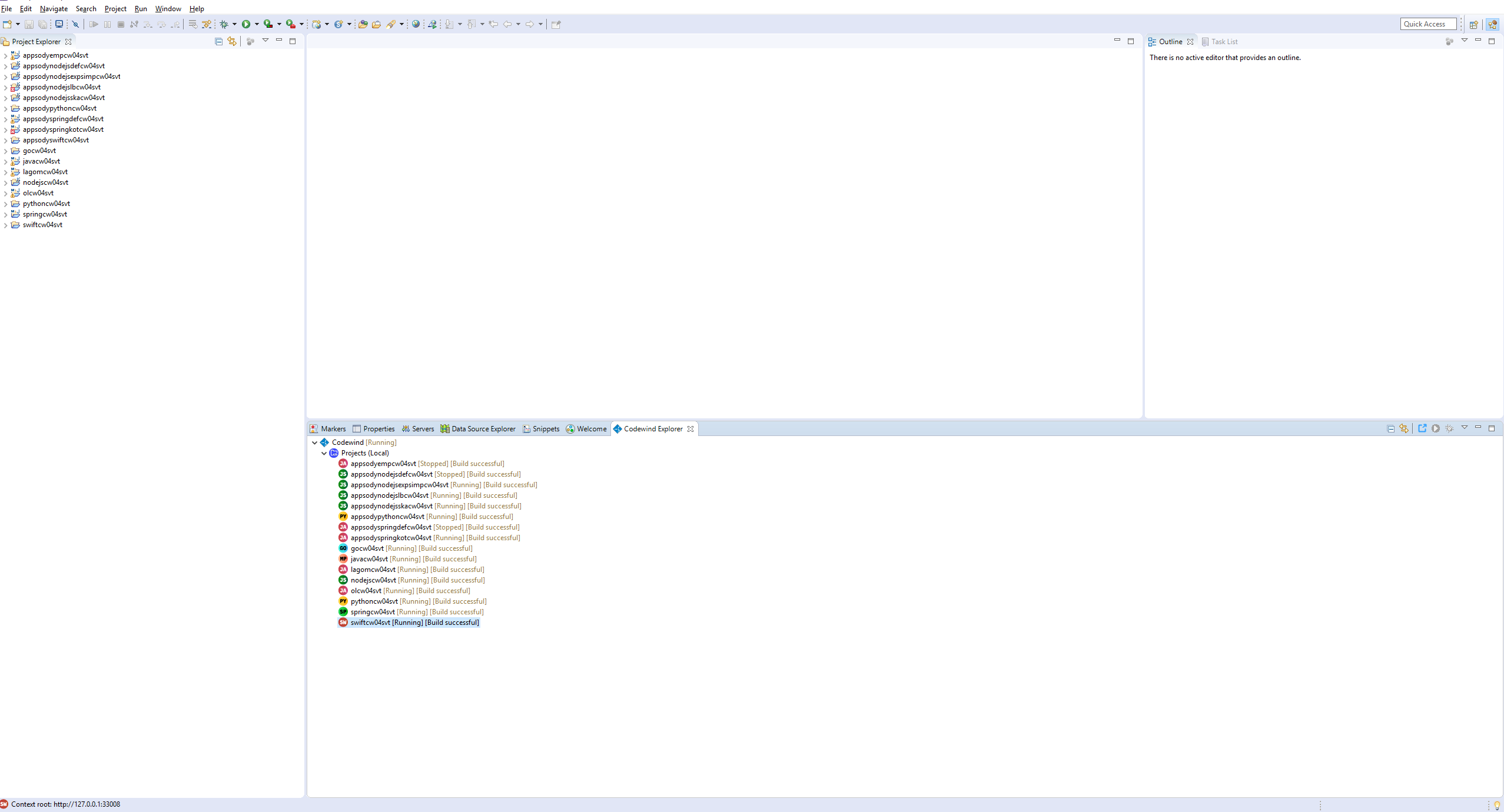 Svt Appsody Microprofile Project Started In Debug Mode Turning Into Stopped State When The