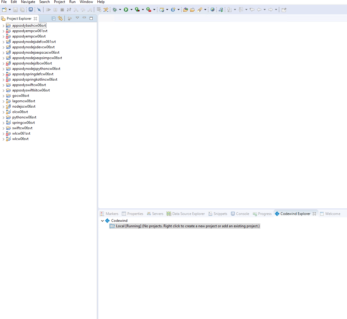 SVT:Project list gone from the tree after moving from 0.6.1 to latest ...