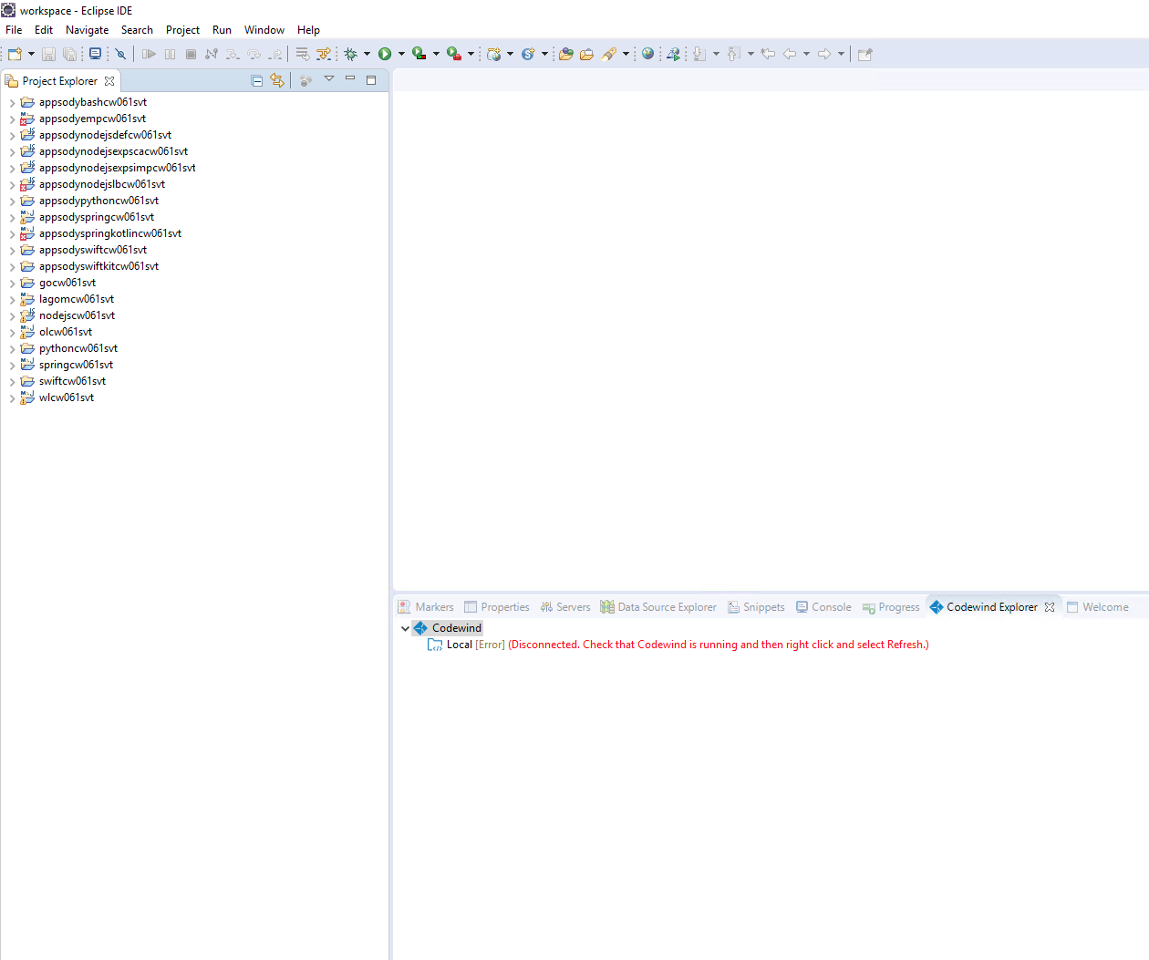 SVT:Project list gone from the tree after moving from 0.6.1 to latest ...