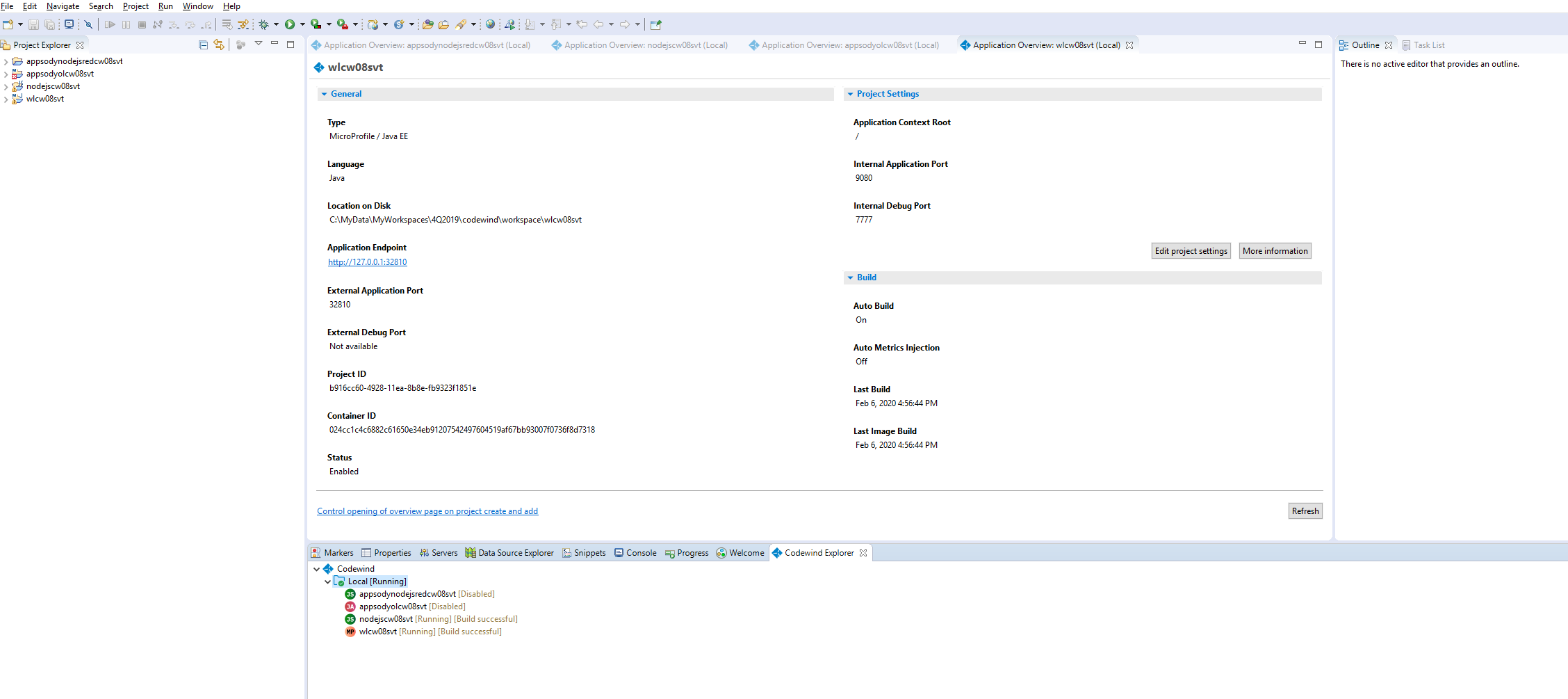 SVT:Eclipse:After 0.8 to 0.8.1 migration Codewind disabled appsody projects. · Issue #2082 ...