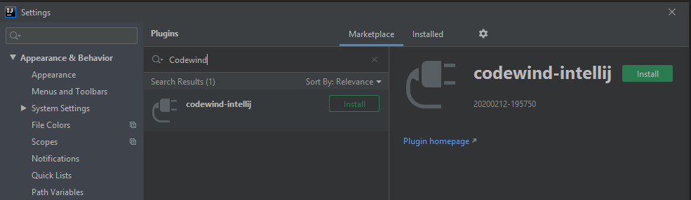 SVT:IntelliJ:Plugin status does not say "Installed" after install in "Marketplace" section even ...
