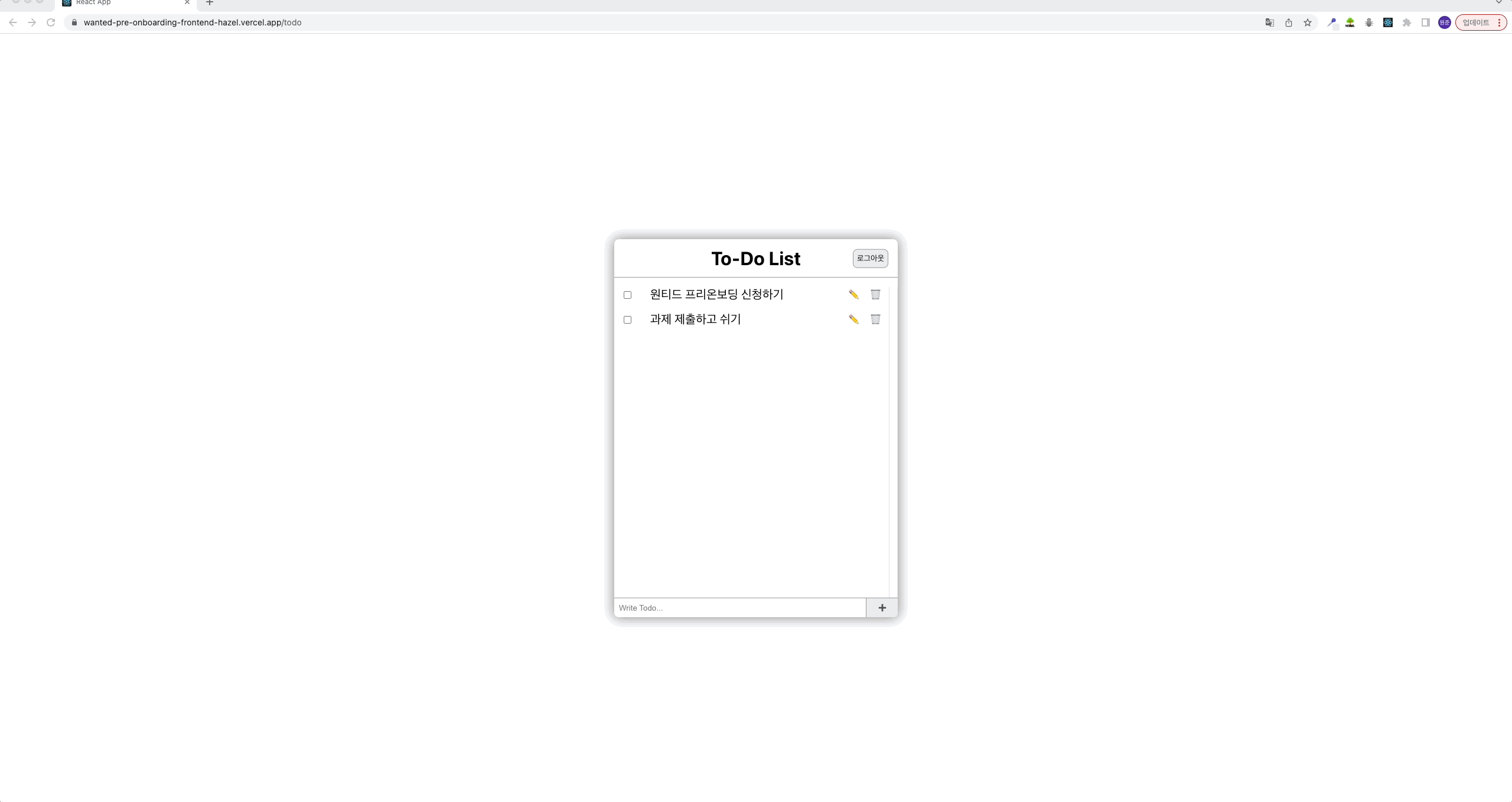 GitHub - dldnjswns31/wanted-pre-onboarding-frontend: 원티드 프리온보딩 제출 과제