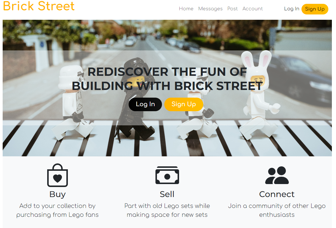 GitHub - Steezy1416/brickstreet: Brick Street is a marketplace for Lego enthusiasts. It provides ...