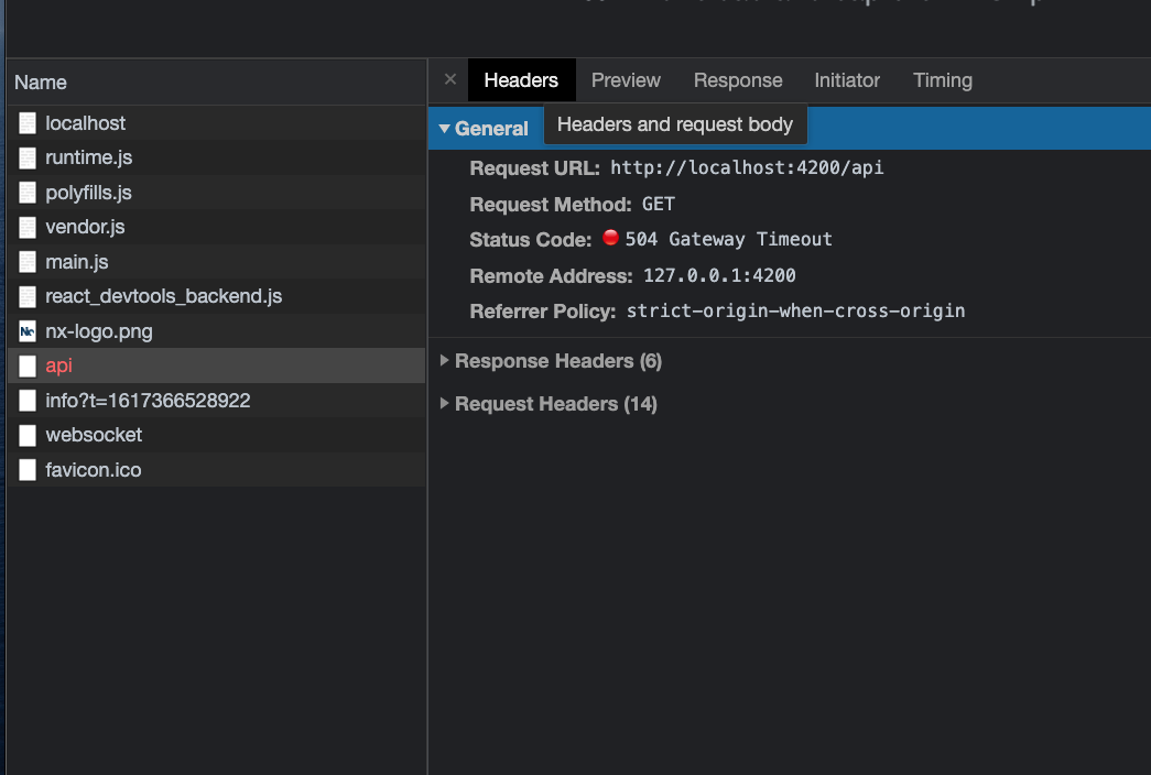 Error occurred while trying to proxy request /api from localhost:4200 · Issue #5209 · nrwl/nx ...