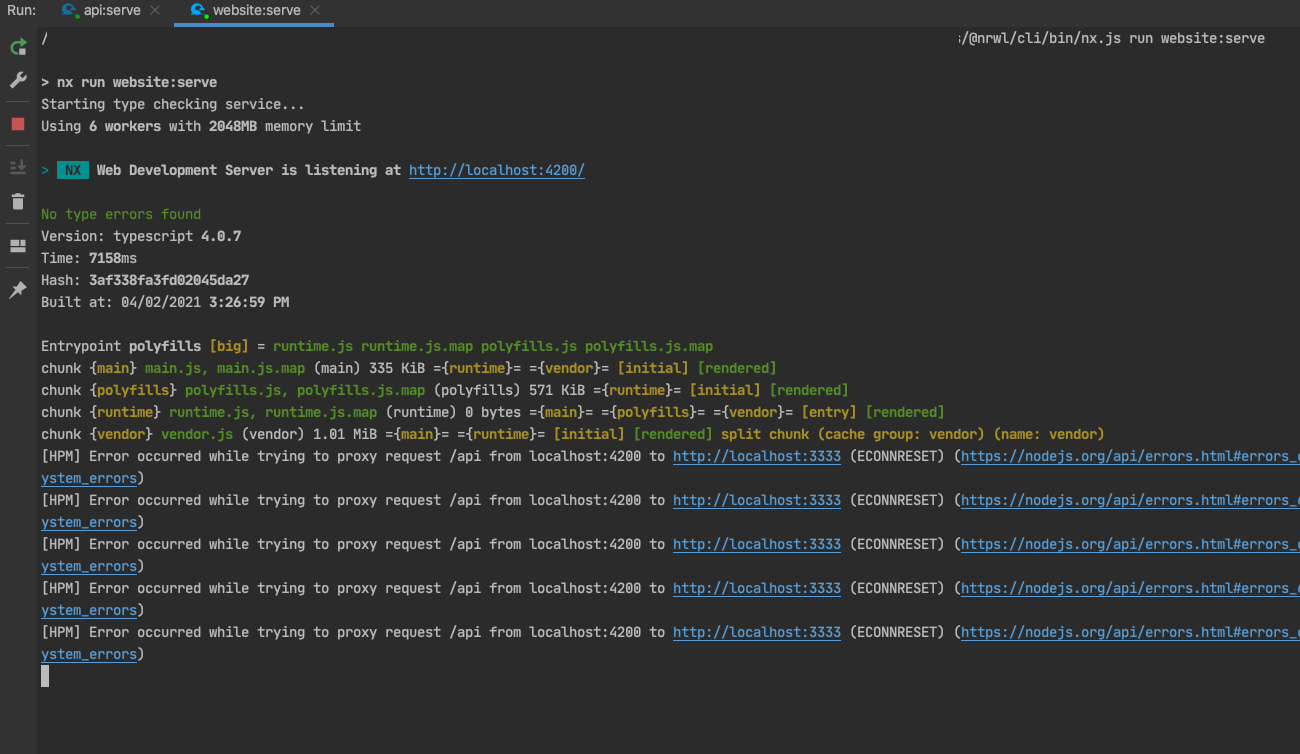 Error occurred while trying to proxy request /api from localhost:4200 · Issue #5209 · nrwl/nx ...