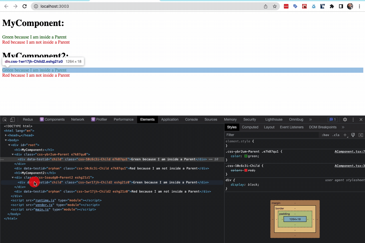 Emotion Jest Nested Components Issue · Issue 2971 · Emotion Js Emotion · Github