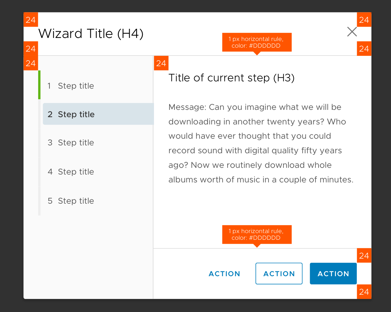 Wizard header area and footer border enhancement · Issue #2188 · vmware ...