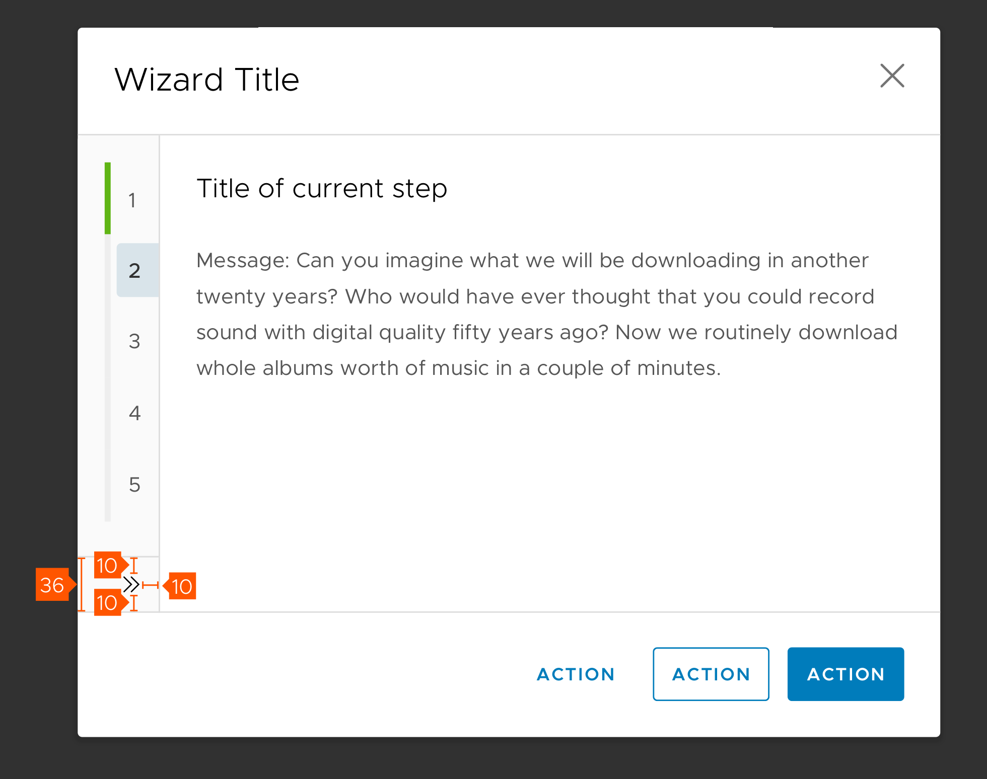 Wizard left step navigation panel collapse/expand interaction · Issue ...