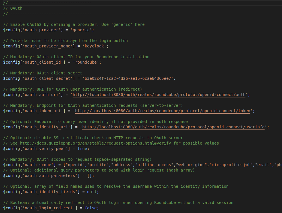 Ouath not working · Issue #8321 · roundcube/roundcubemail · GitHub