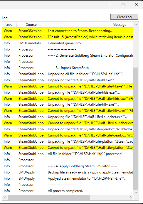When i crack the game Half-Life with steam_id 70 i get this · Issue #39 · oureveryday/Steam-auto ...
