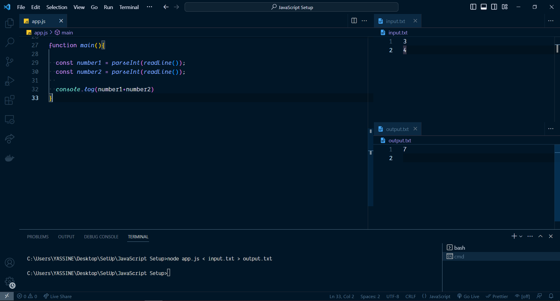 GitHub - yassinehaimouch/JS-Problem-Solving-Environment-Setup: My JavaScript Problem Solving ...