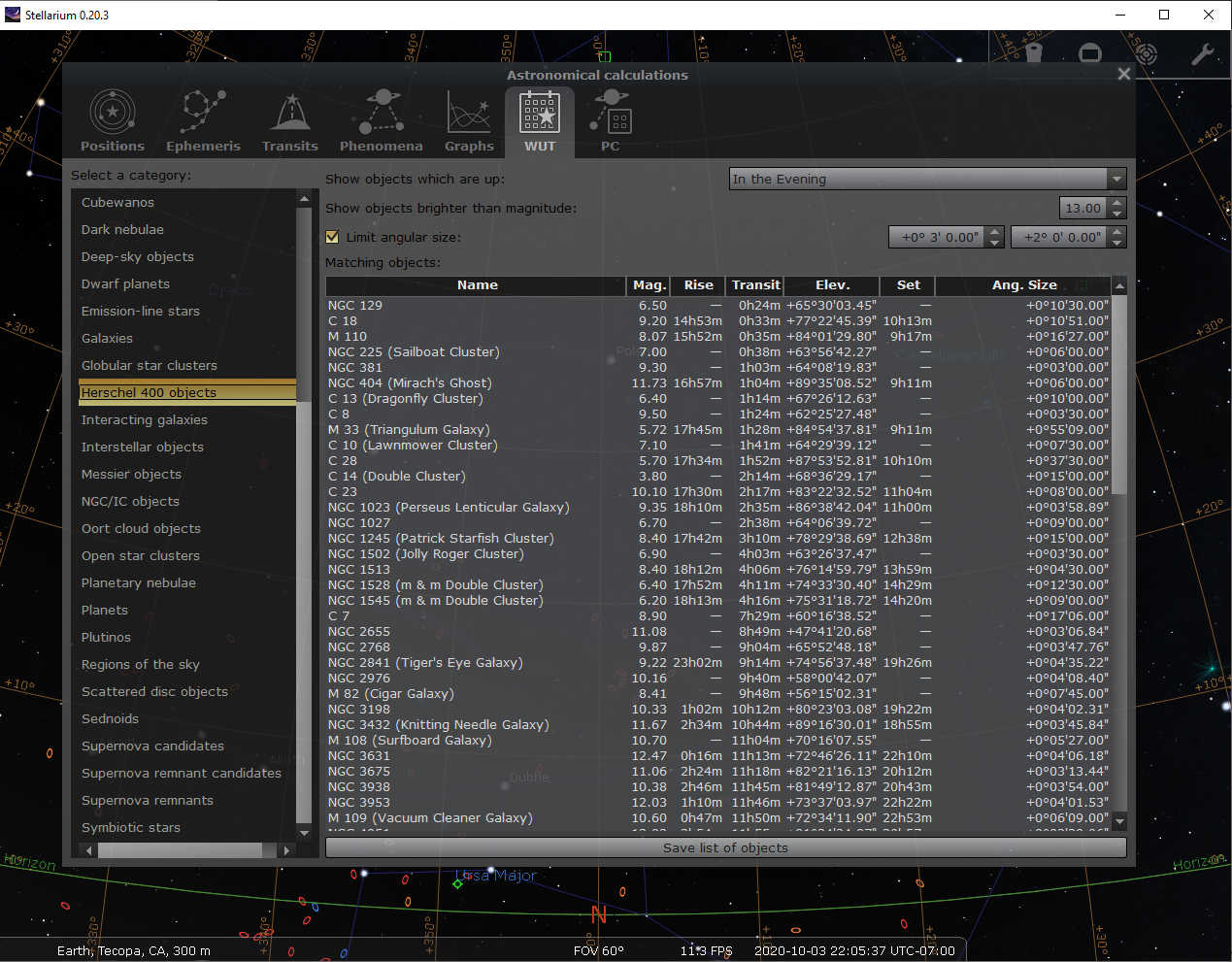 AstroCalc: WUT Panel NGC objects inconsistency · Issue #1310 · Stellarium/stellarium · GitHub