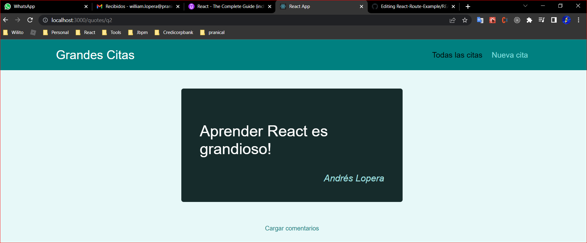 GitHub - wlopera/React-Route-Example: Ejercicio de Rote con React ...