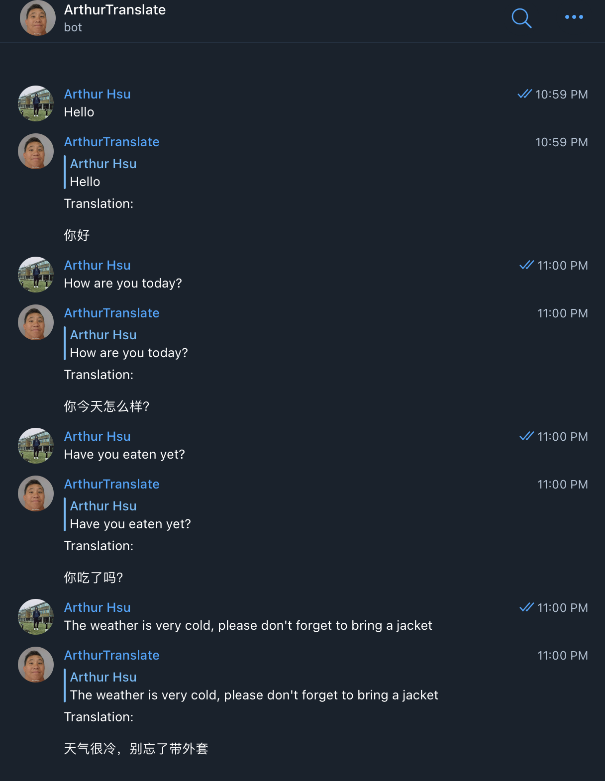 Github Arthurhsu17telegram Translator Bot Translation Bot That Translates Any Language To