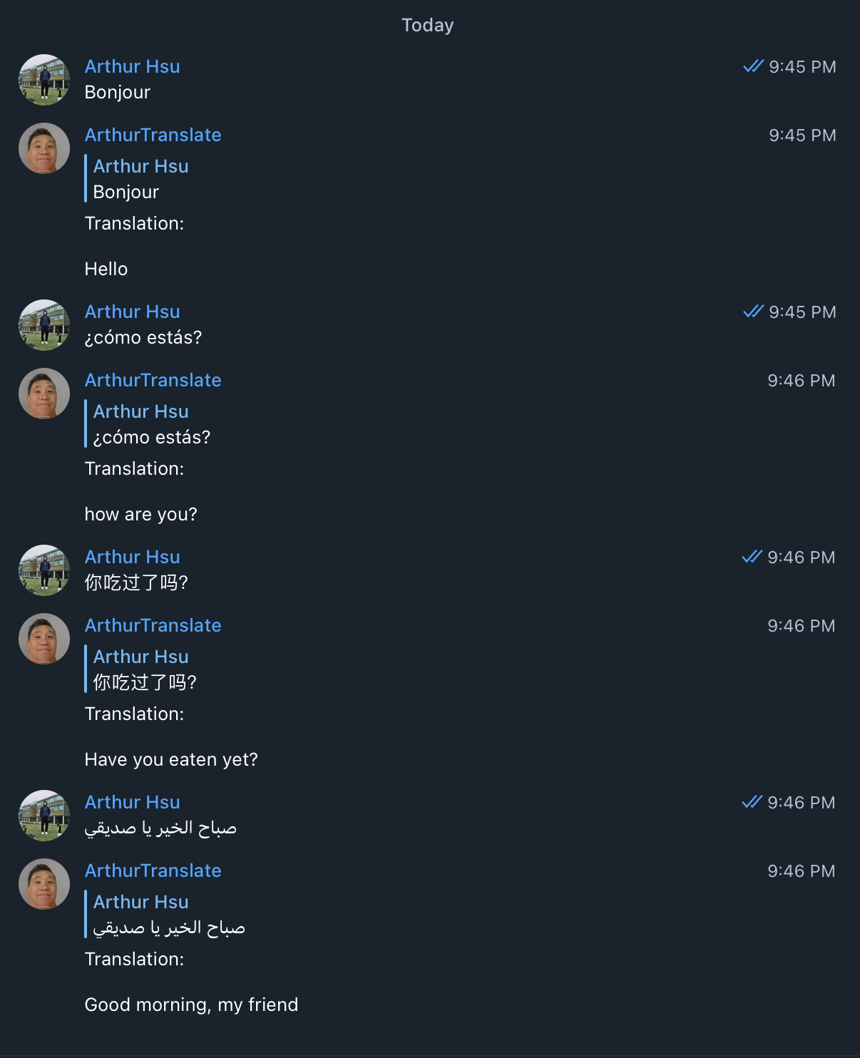 Github Arthurhsu17 Telegram Translator Bot Translation Bot That