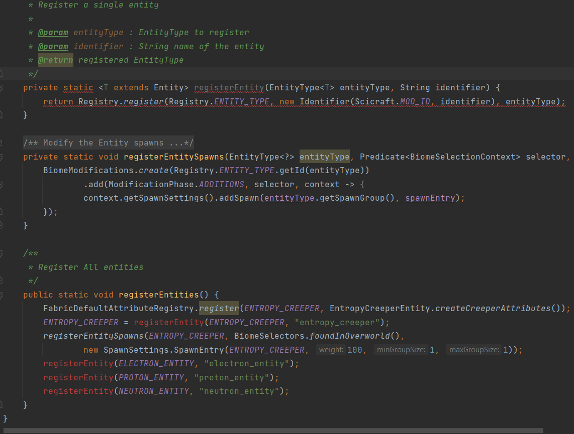 Register items, blocks and entities like Minecraft · Issue #69 · ScicraftLearn/Minelabs · GitHub